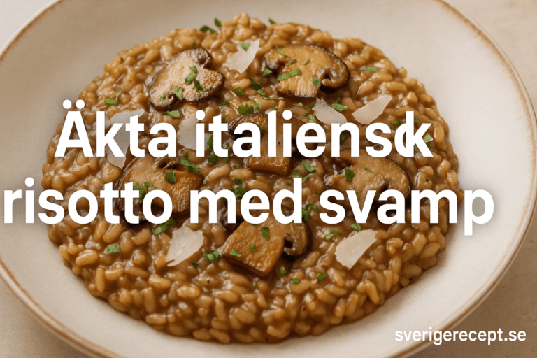 Äkta italiensk risotto med svamp – krämigt recept och tips
